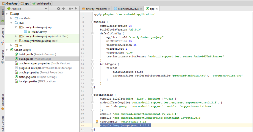 Sử dụng thư viện Jsoup bóc HTML trong android - www.AndroidCoBan.Com